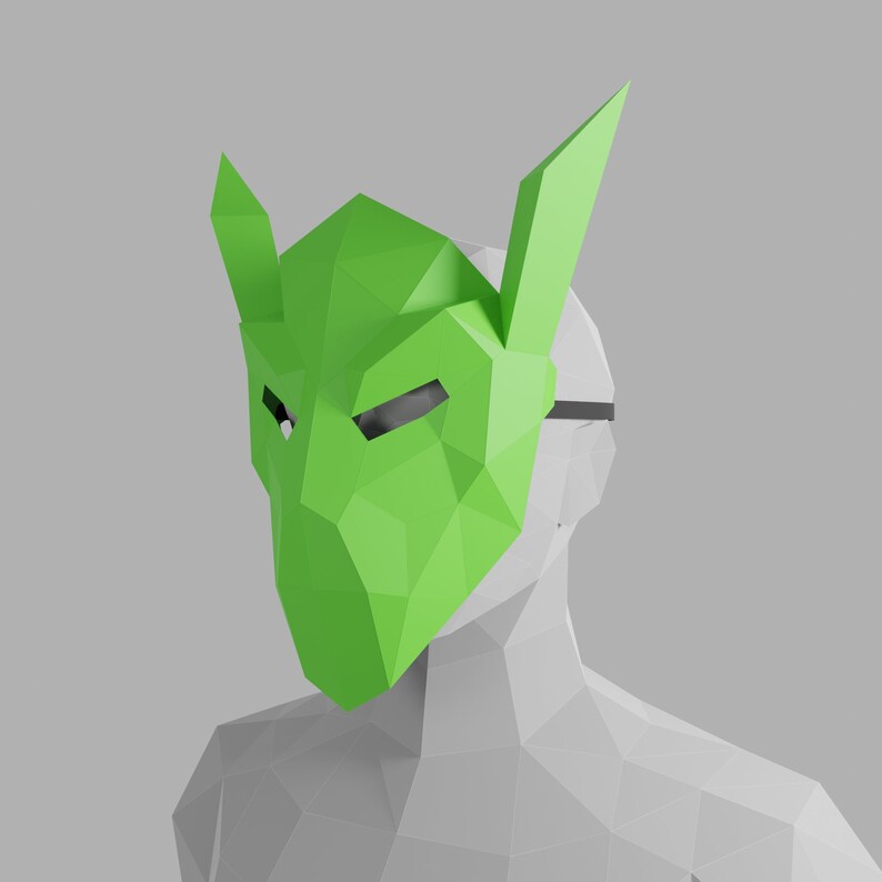 Enforcer PAPERCRAFT MASK PDF Pattern, 3D Costume, Printable Diy ...