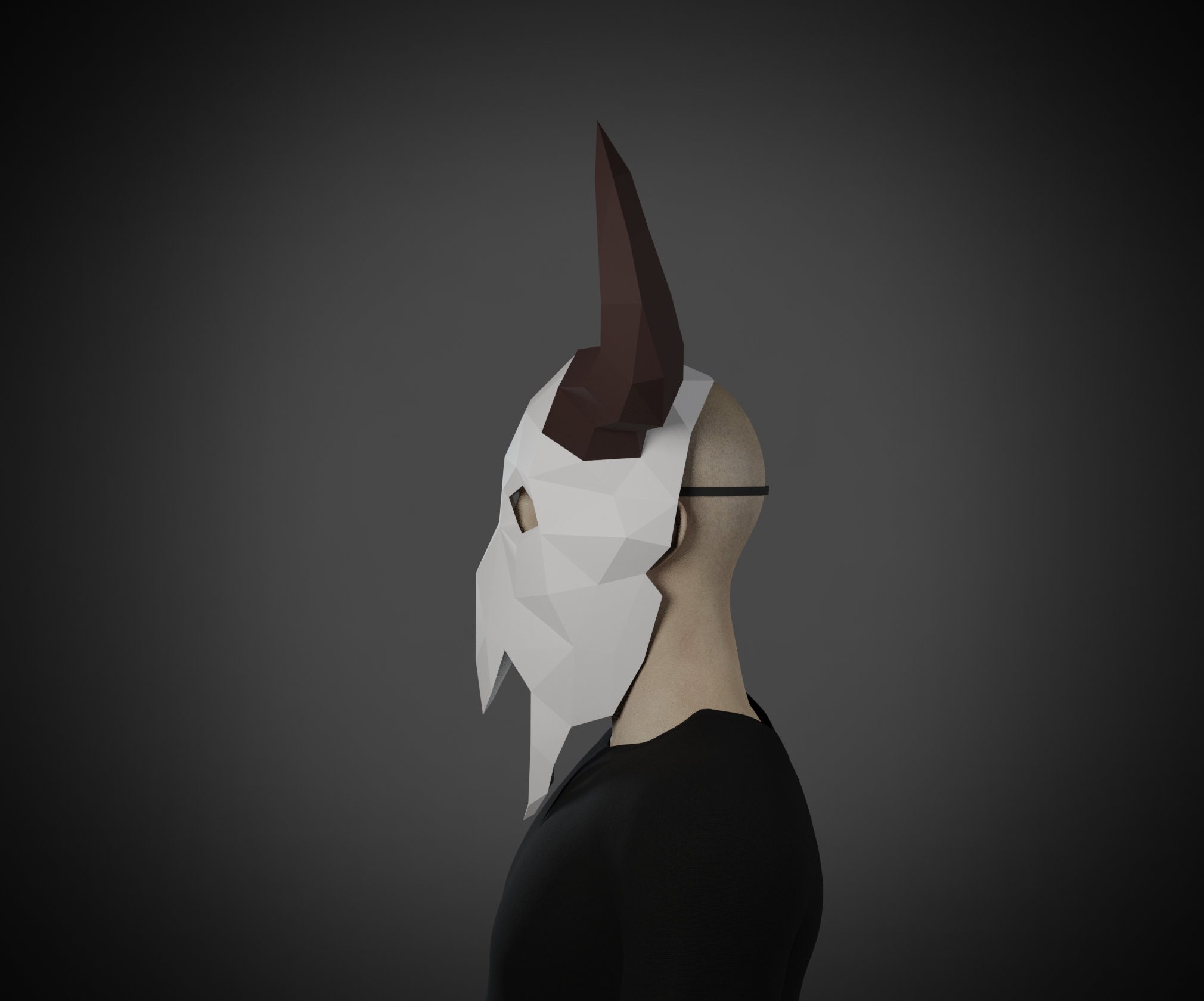 Scary MASK PAPERCRAFT animal Skull 3D Diy Adult Paper Craft - Etsy