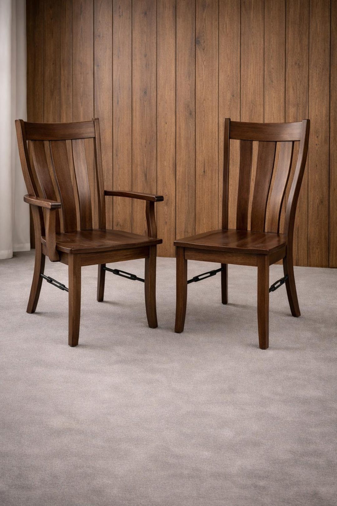 Bayshore Solid Walnut Dining Chair – Handcrafted Wood Chair With ...