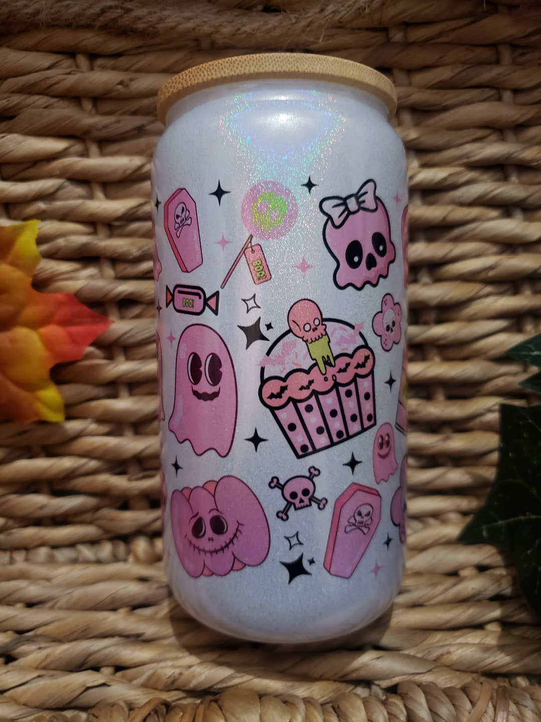 16 Oz Ghost Ghoulies, Pink Ghosts, Pink Spooky Cup, Girl Ghouls, Ghosty ...
