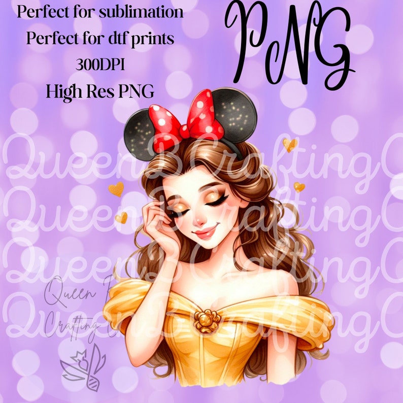 Princess PNG, PNG, Disnye Princess Png, Disnye Image - Etsy