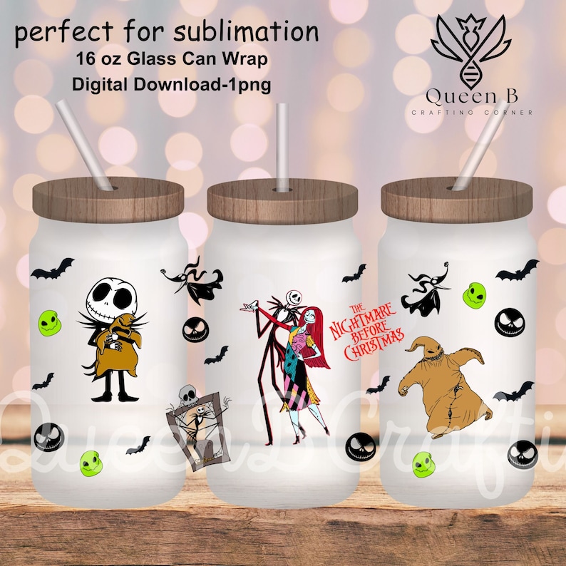 Nightmare Sublimation PNG, Nightmare Cup Wrap, Nightmare Halloween ...