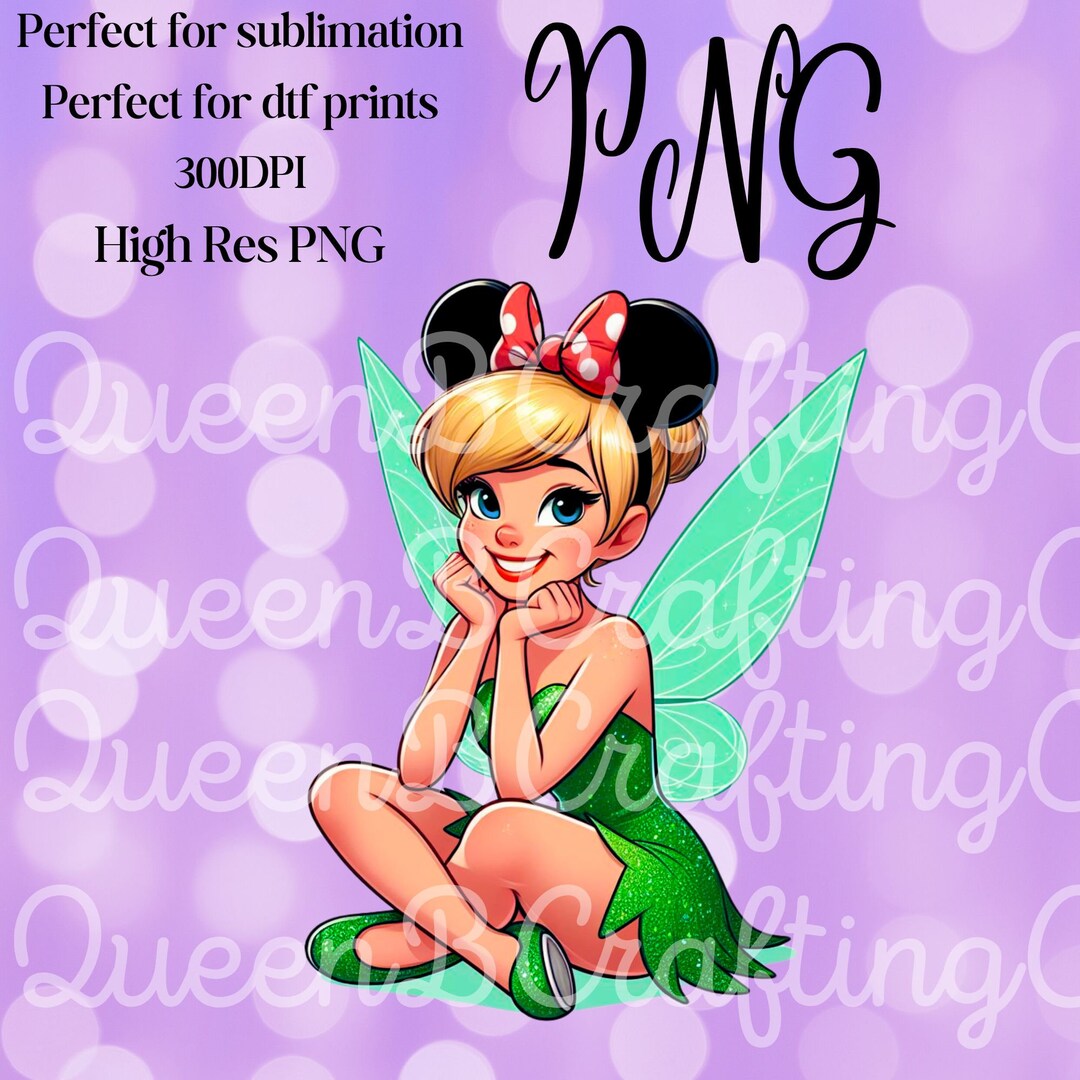 Tink PNG, Tinkerb Png, Tinkerb Sublimation Png, Fairy Png, Princess PNG ...