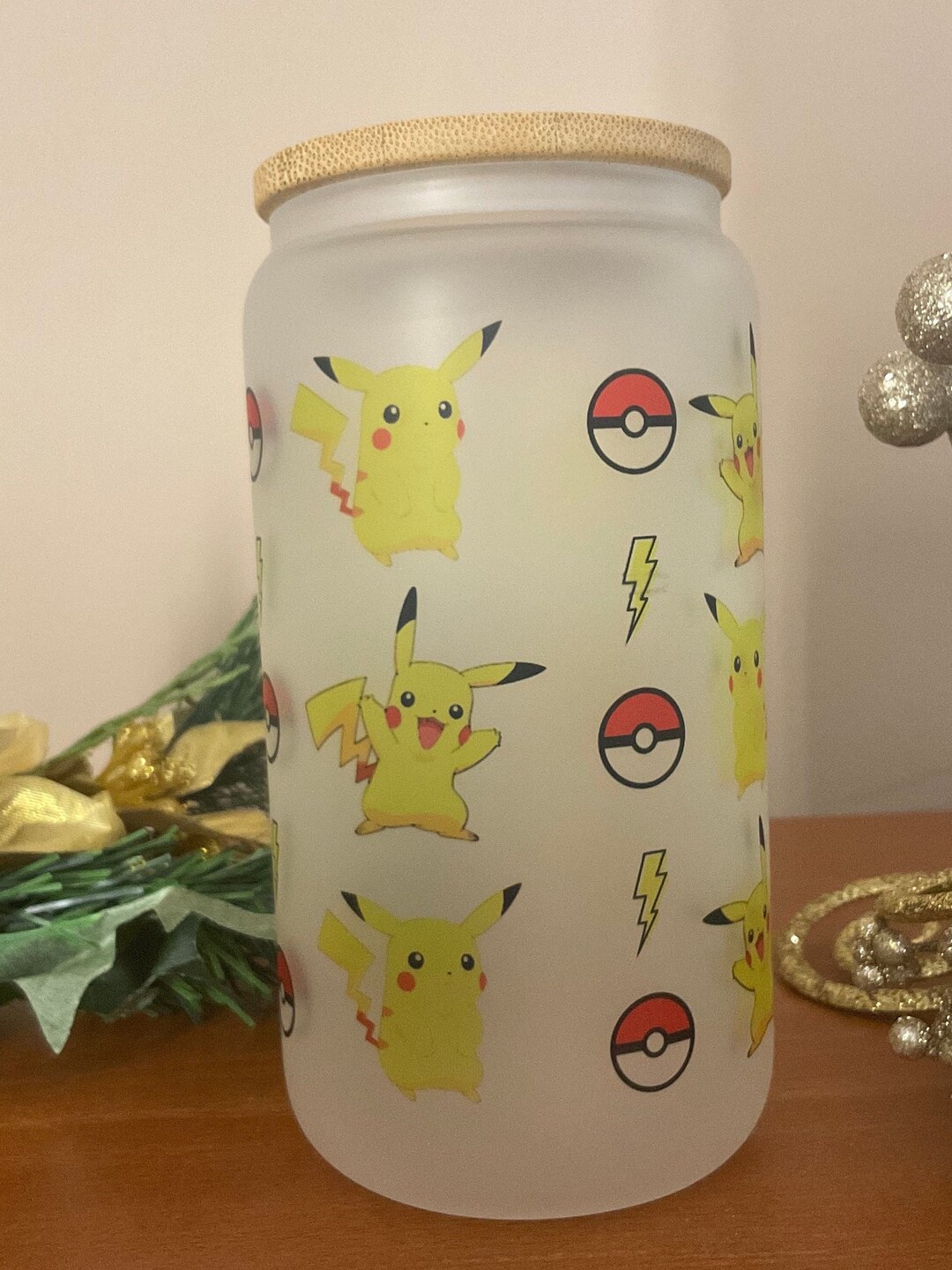 Pokemon Pika Glass Cup, Pika Glass Cup, Nerd Gifts, Christmas Gift ...