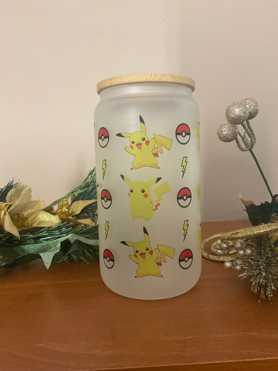Pokemon Pika Glass Cup, Pika Glass Cup, Nerd Gifts, Christmas Gift ...