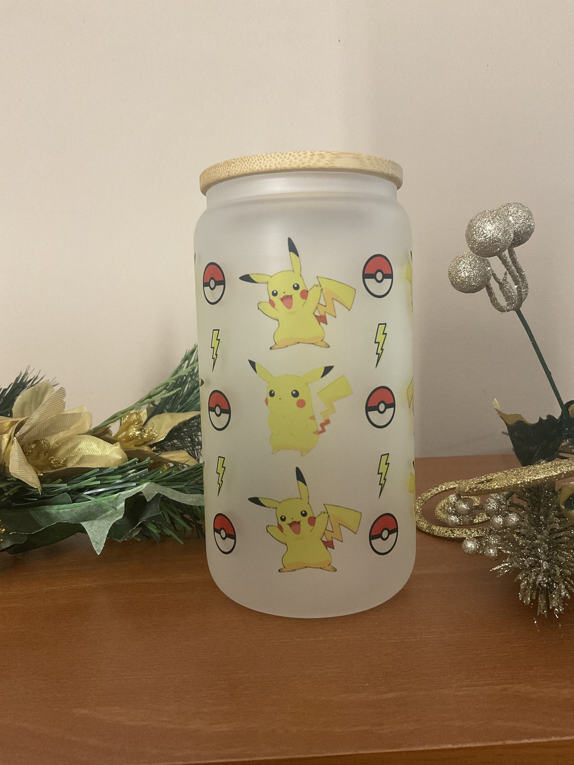 Pokemon Pika Glass Cup, Pika Glass Cup, Nerd Gifts, Christmas Gift ...