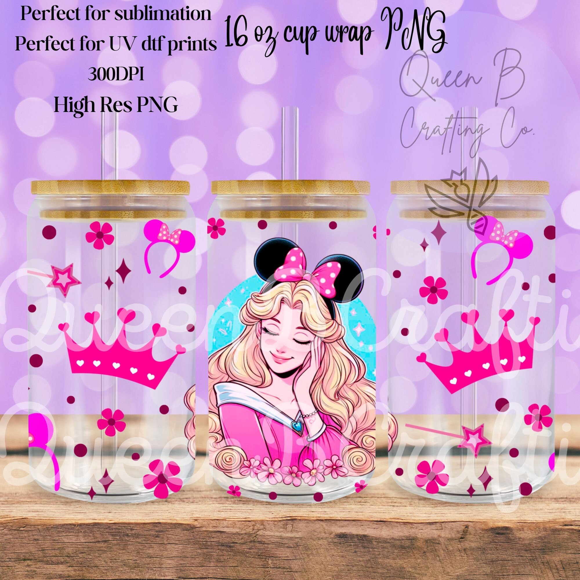 Princess Tumbler, Princess PNG, Princess Coffee Sublimation, 16oz Cup ...