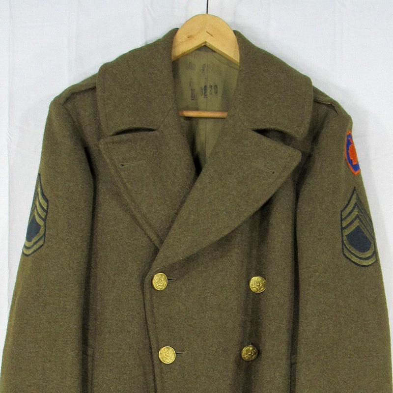 Vintage Ww2 Us Overcoat - Etsy