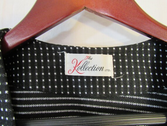 Vintage 1960s The Kollection Two Piece Orange and Bla… - Gem