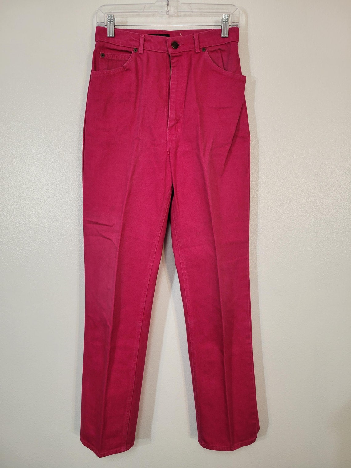 Vintage 1990s Jcpenney Hunt Club Women's Hot Pink High Waist Tapered ...