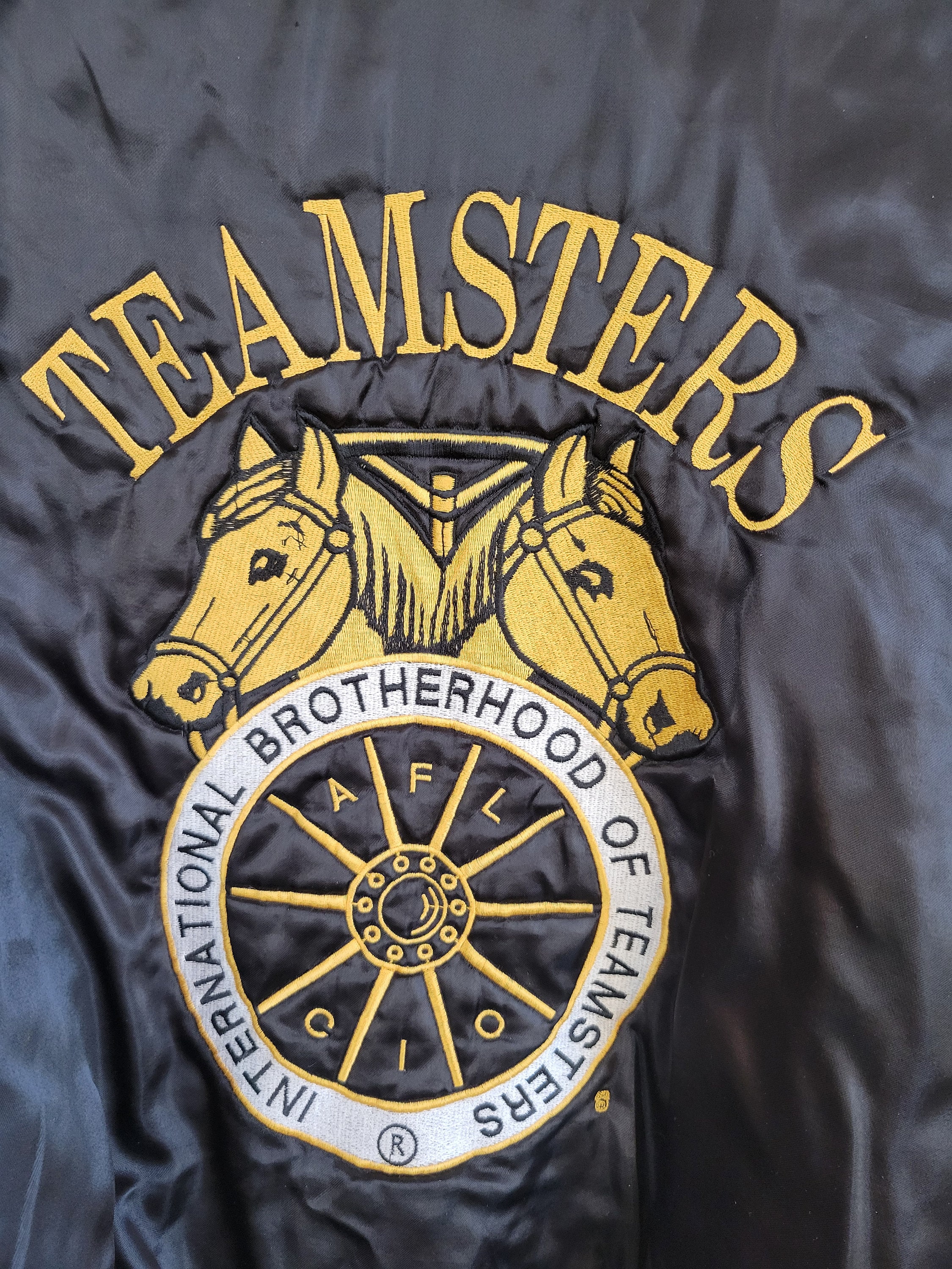 Vintage Teamsters Local 81 Portland, OR, Black Embroidered Horses Logo ...