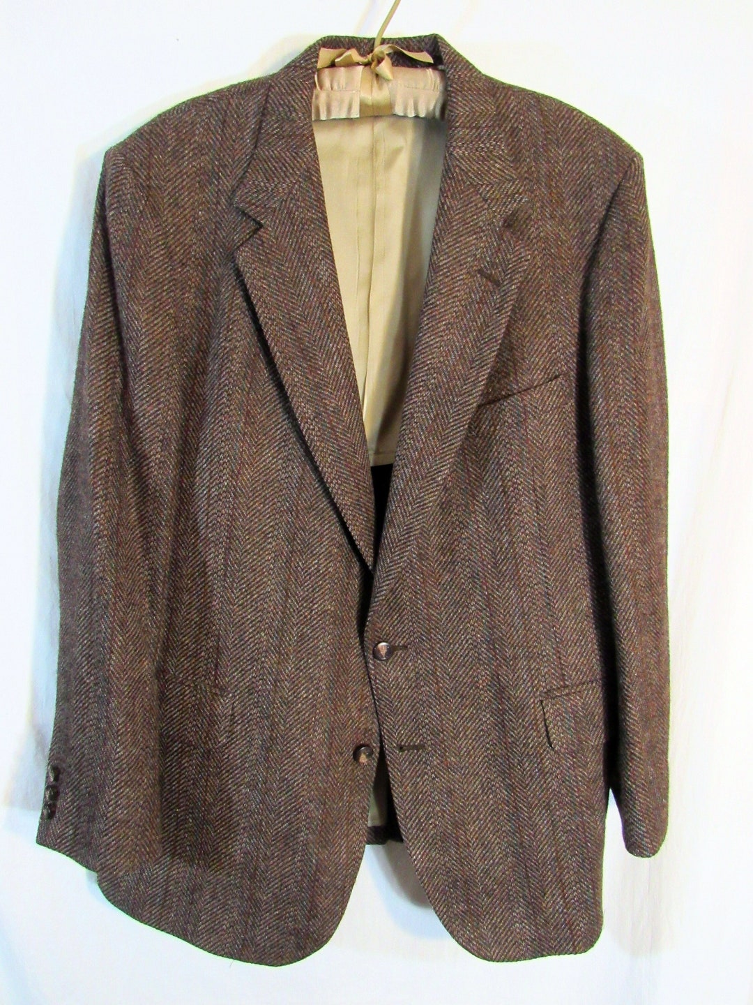 Heyooo 1980s Vintage Johnny Carson Brand Men's Brown Wool - Etsy