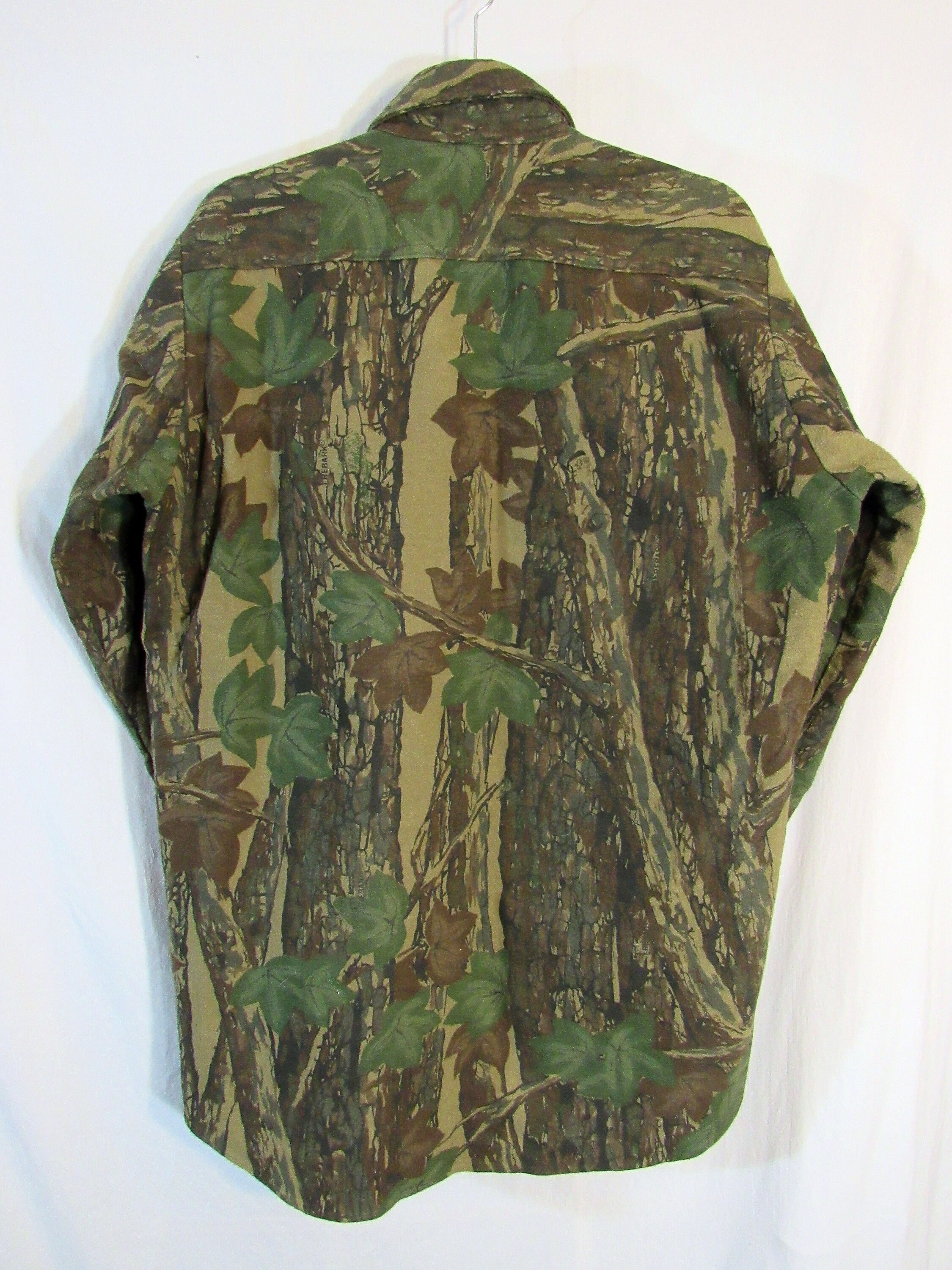 1990s Vintage Ranger Men's 2 Piece Camo Hunting Shirt & Cargo Pants Set ...