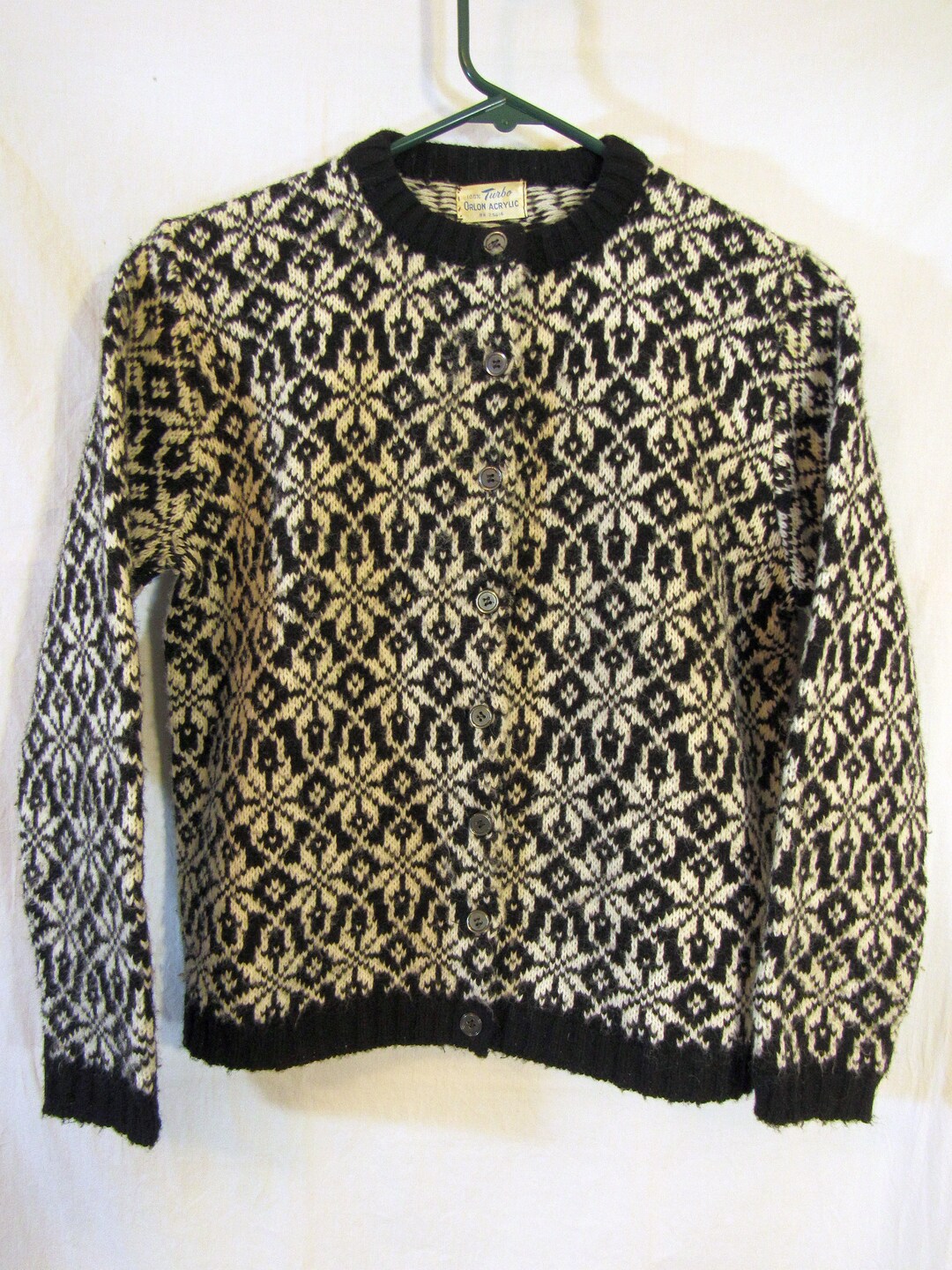 Soft! Vintage Librarian Style 1950s/60s Vintage Turbo Orlon Women's ...