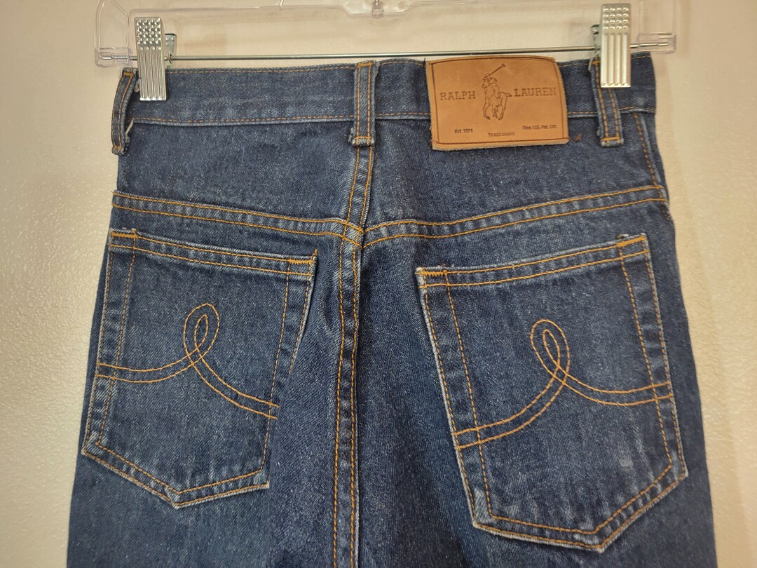 WOW! Vintage Late 70s Early 80s Ralph Lauren Medium Wash Blue High ...