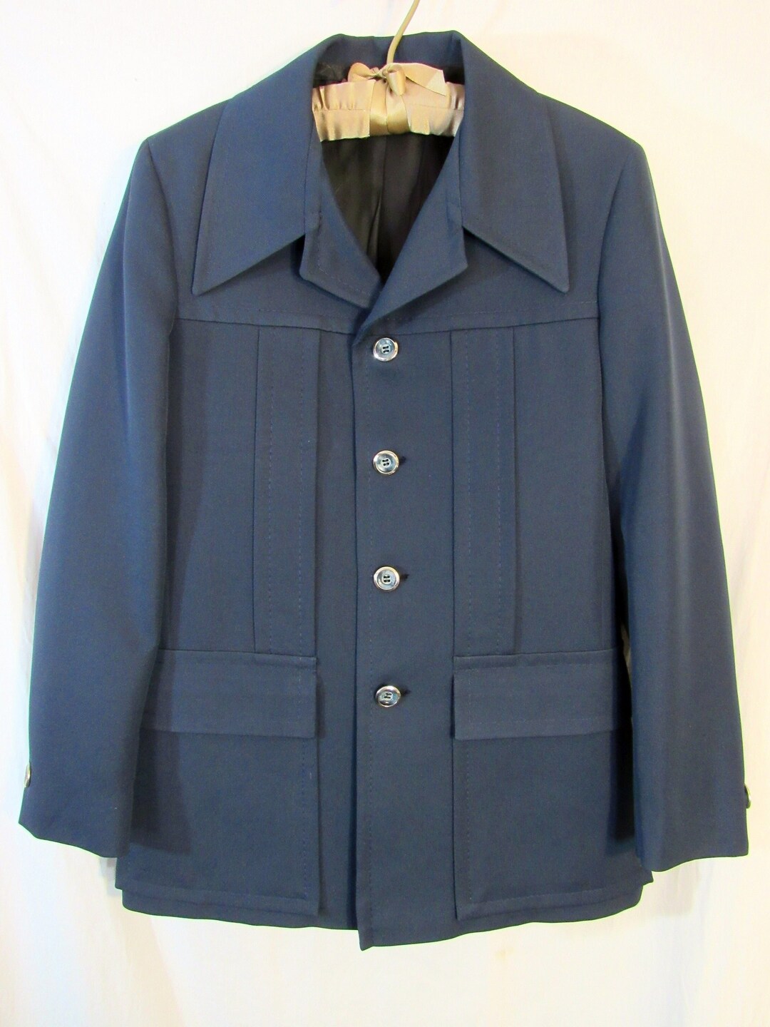 Groovy 1970's Curlee Men's Leisure Suit Jacket Sport Coat W/ Double ...