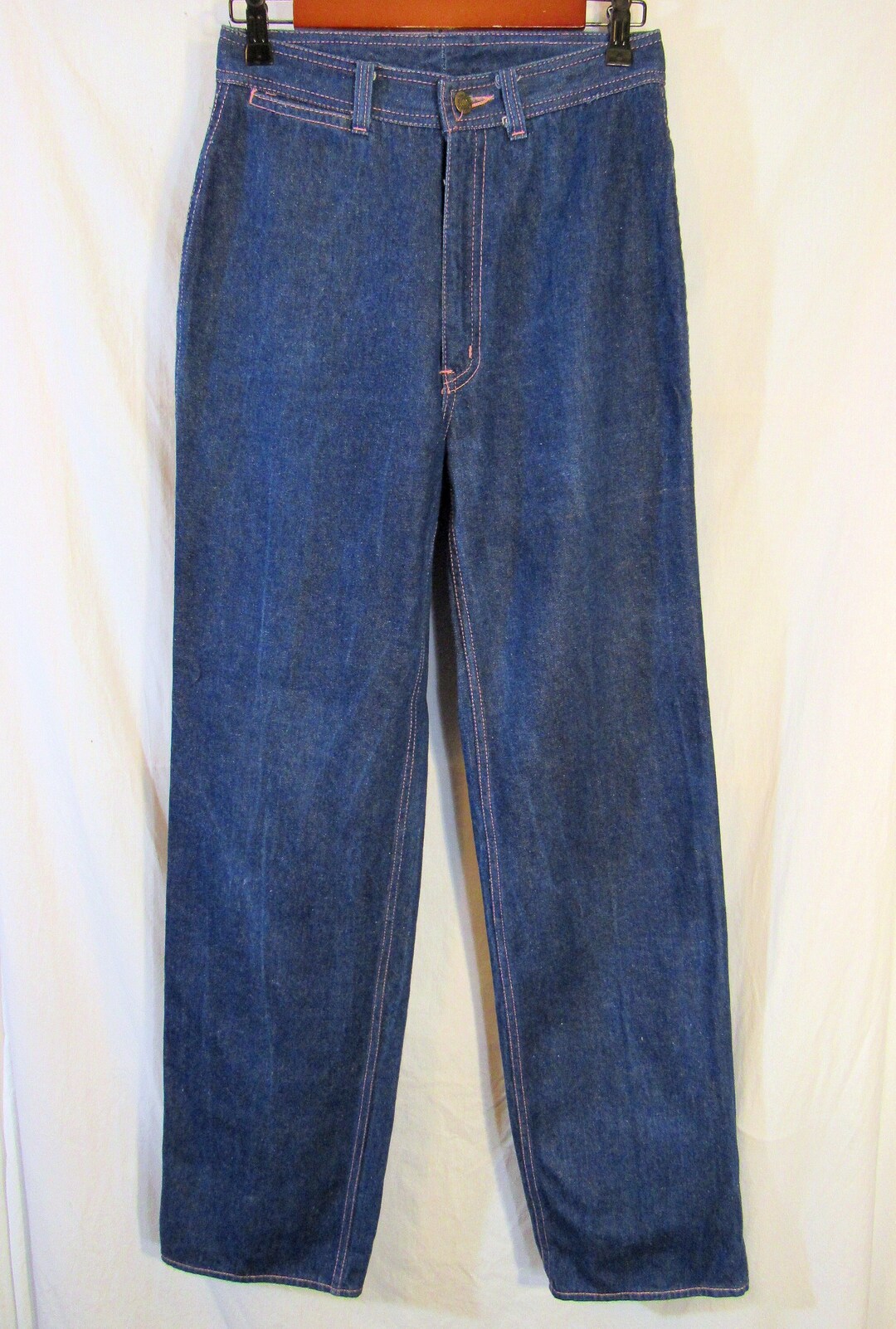 Vintage BON BON Women's High Waist Bareback Blue Denim Jeans, Size ...