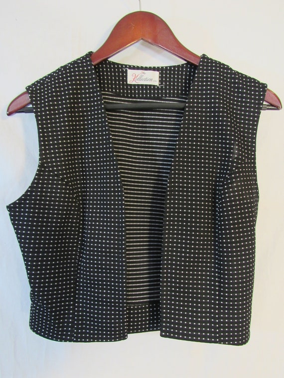 Vintage 1960s The Kollection Two Piece Orange and Bla… - Gem