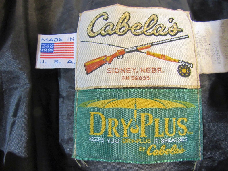 90s Vintage Cabela's Camo Dry-plus Hunting Jacket W/ - Etsy