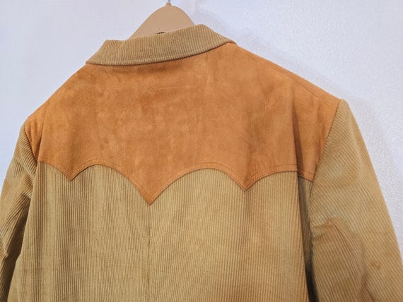 Dude! Vintage 1970s Brad Whitney western tan corduroy… - Gem