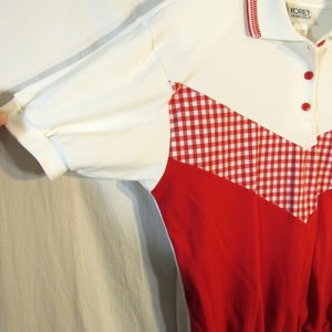 1990s Vintage Koret Francisca Gingham Check Women's Polo Shirt & Pants ...