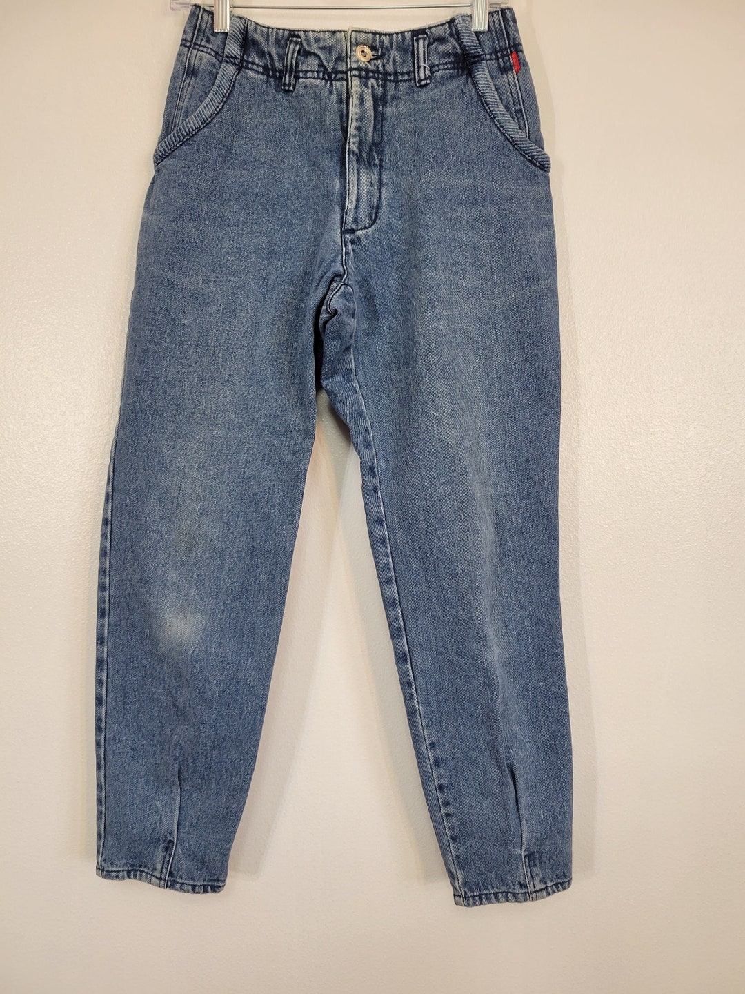 Vintage 1980s S.blues by Seattle Blues Tapered Leg Medium Blue Wash ...