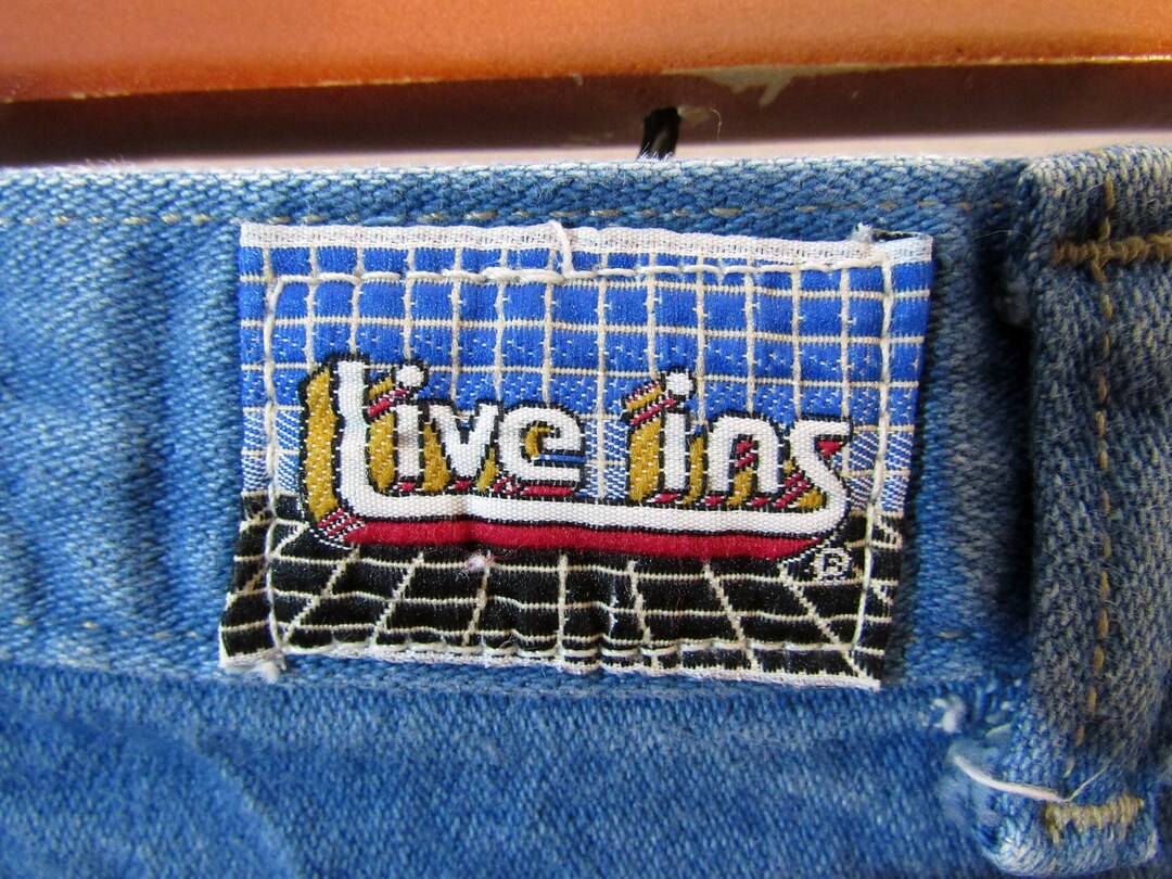 80s Vintage Live Ins Women's men's Also High Rise Straight Leg Blue ...