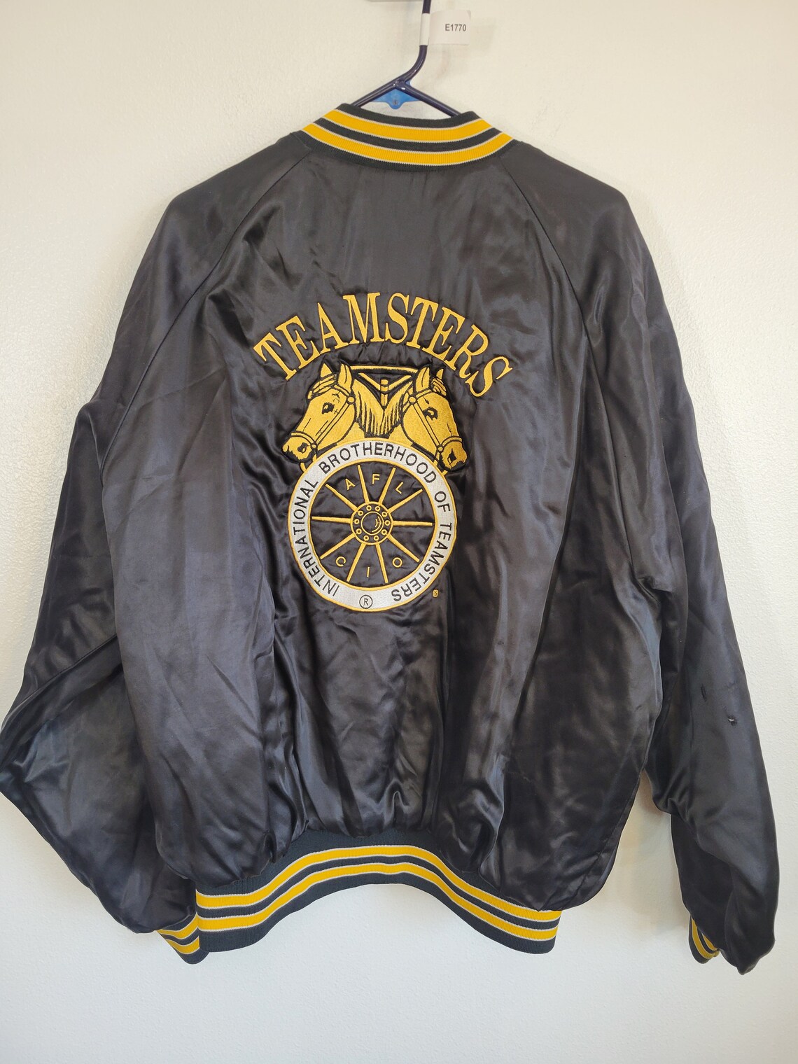 Vintage Teamsters Local 81 Portland, OR, Black Embroidered Horses Logo ...