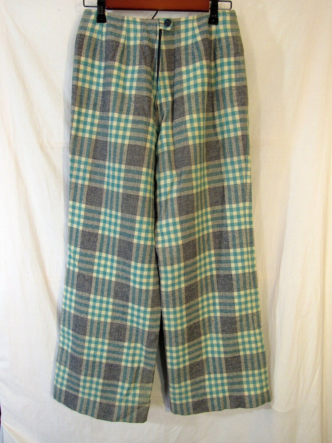 Groovy Fab Pendleton Late 60s to Early 70s Women's Plaid Wool Pants ...