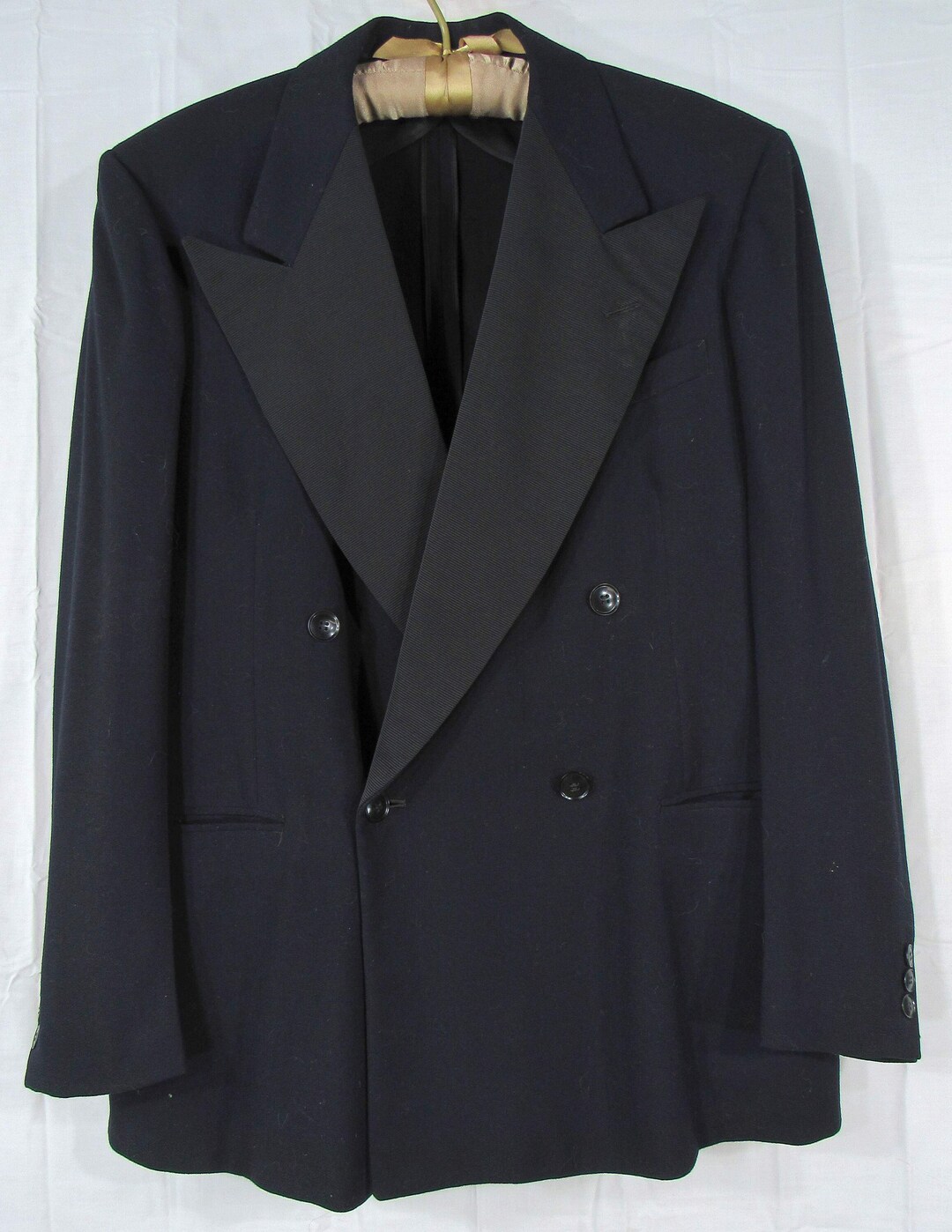 40s Vintage Fahey Brockman Men's 4x2 Double Breasted Tuxedo Jacket ...
