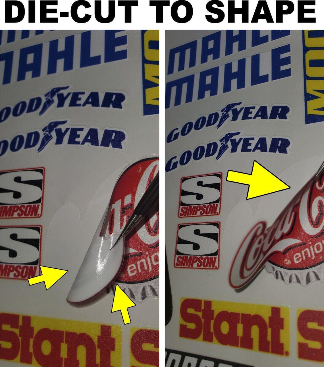 Clear Vinyl Contingency Sheet 108 Rat Rod-r/c MODEL Die-cut-decals 1/8 ...