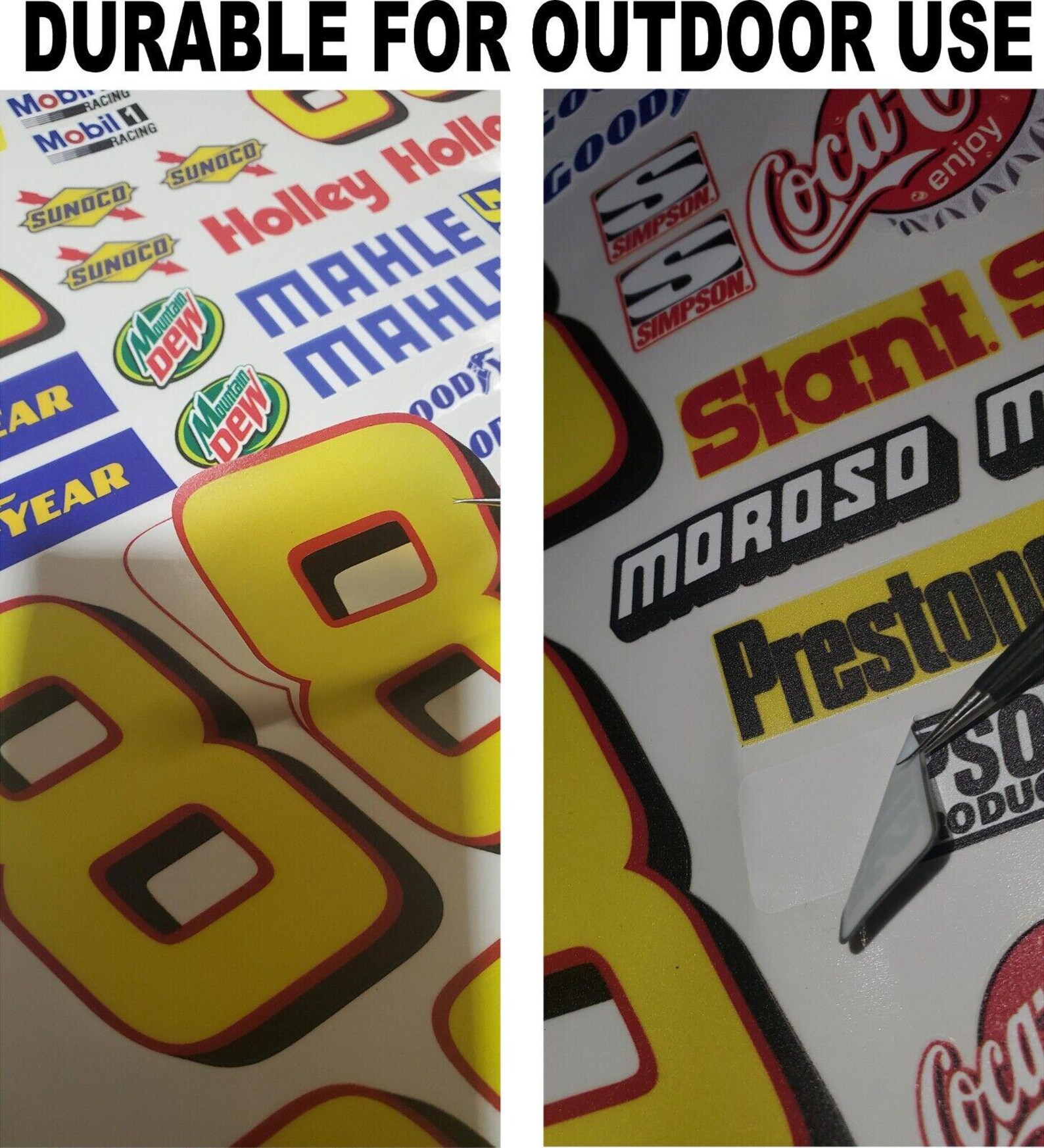 Clear Vinyl Contingency Sheet 108 Rat Rod-r/c MODEL Die-cut-decals 1/8 ...