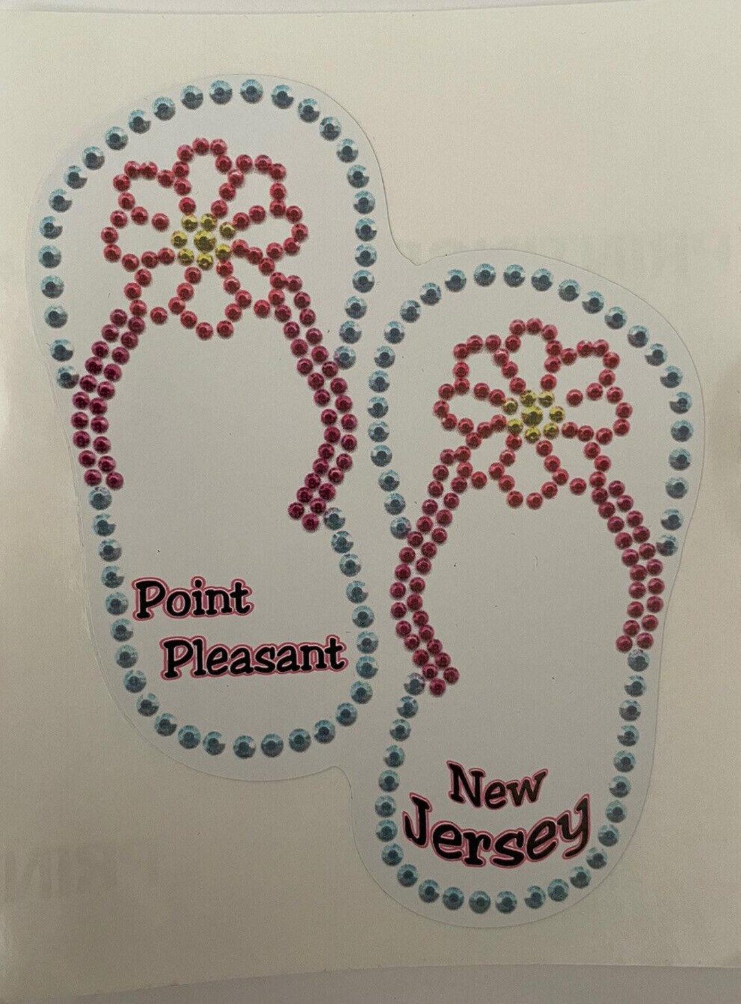 Flip Flops - Point Pleasant Nj Vinyl Decal Sticker Box L1 - Car, Window ...