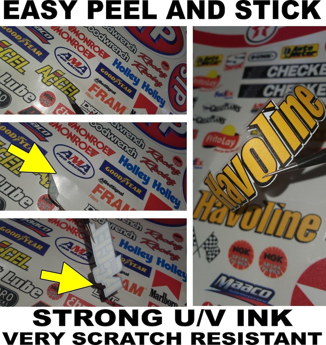 Clear Vinyl Contingency Sheet 108 Rat Rod-r/c MODEL Die-cut-decals 1/8 ...