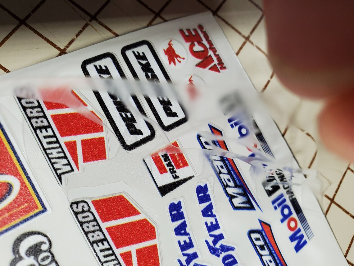 Miller Clear Vinyl U/V (6"x 8") Sticker Sheet for 1/10-1/12 Scale R/c ...