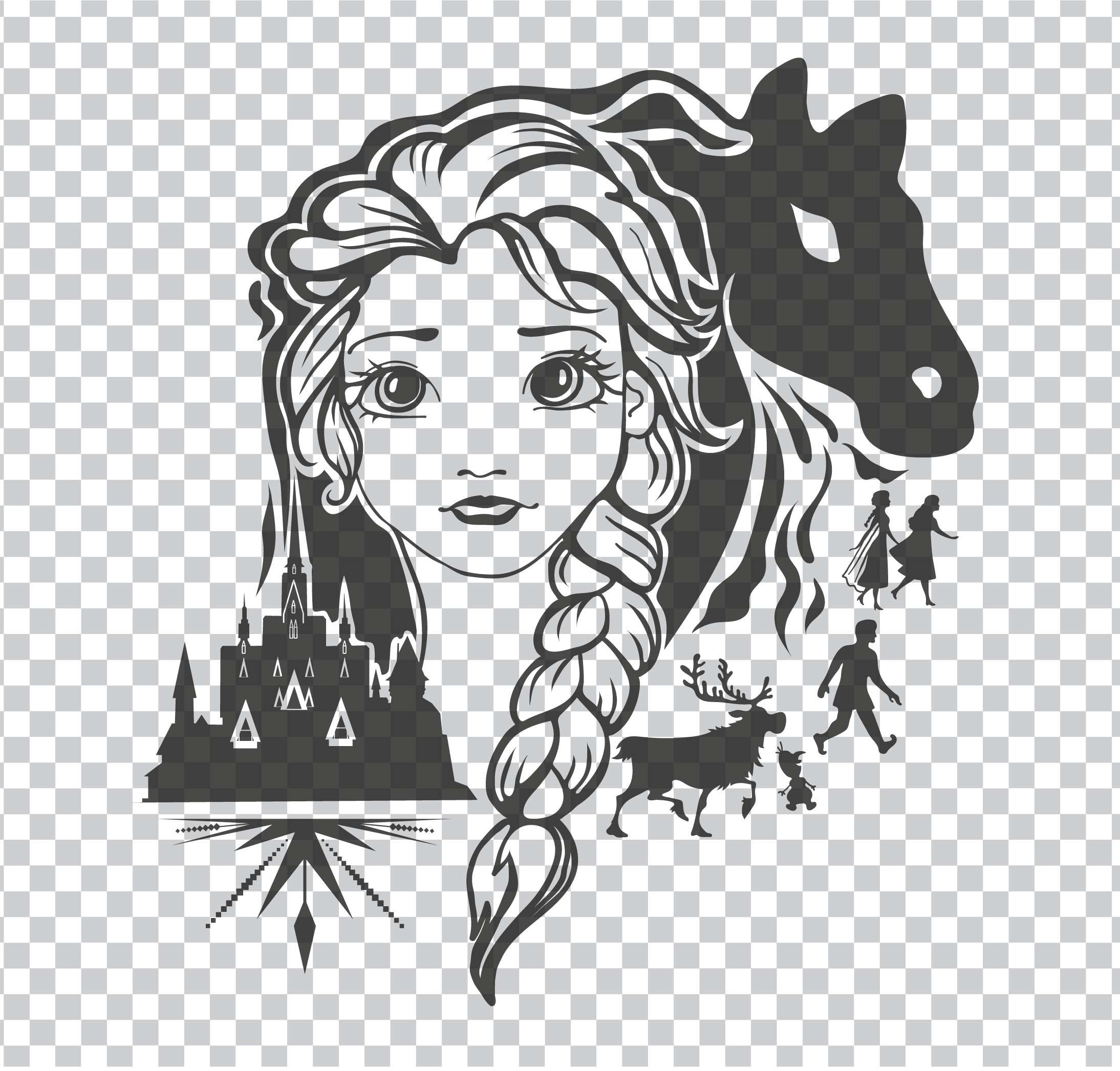 Frozen Svg Frozen Silhouette Svg Elsa Svg Olaf Svg Anna Etsy