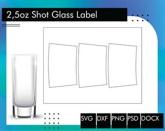 2oz Shot Glass Template | Etsy