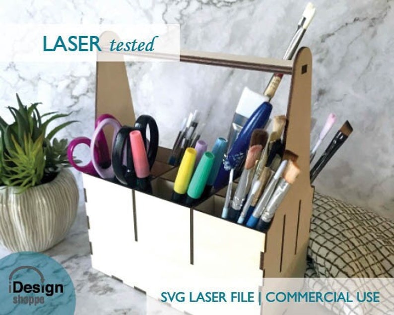 SVG Files for Laser, Craft Tool Caddy, Laser Cut Box, Digital Download ...