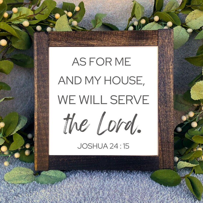 Serve the Lord Sign - Etsy