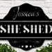 She Shed Signs Personalized She Shed Metal Sign Gift for - Etsy