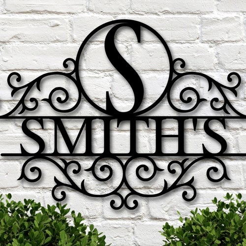Custom Metal Name Sign Personalized Metal Sign Outdoor | Etsy