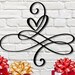 Infinity Heart Metal Design | Infinity Symbol | Wall Art Love Infinity ...