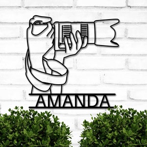 Custom Camera Metal Wall Art, Photographer Gift, Camera Wall Decor ...