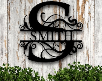 Metal Front Door Sign - Etsy