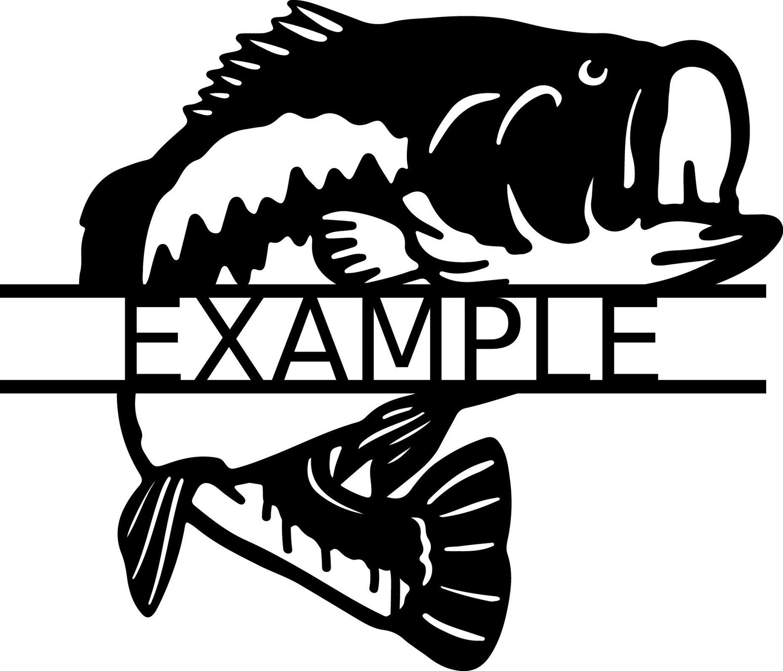 Bass Fish Wall Decor Bass Fish Sign Bass Fish Wall Art - Etsy