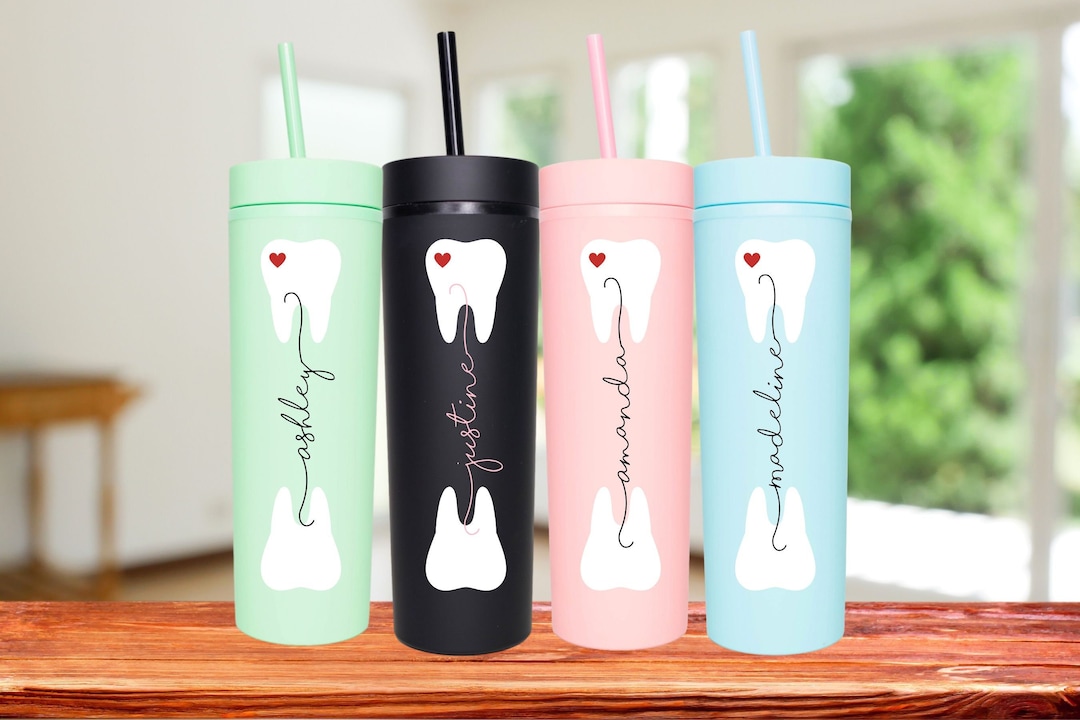 Dental Name Cups, Dental Assistant Gifts, Dental Tumbler Cup, Dental ...