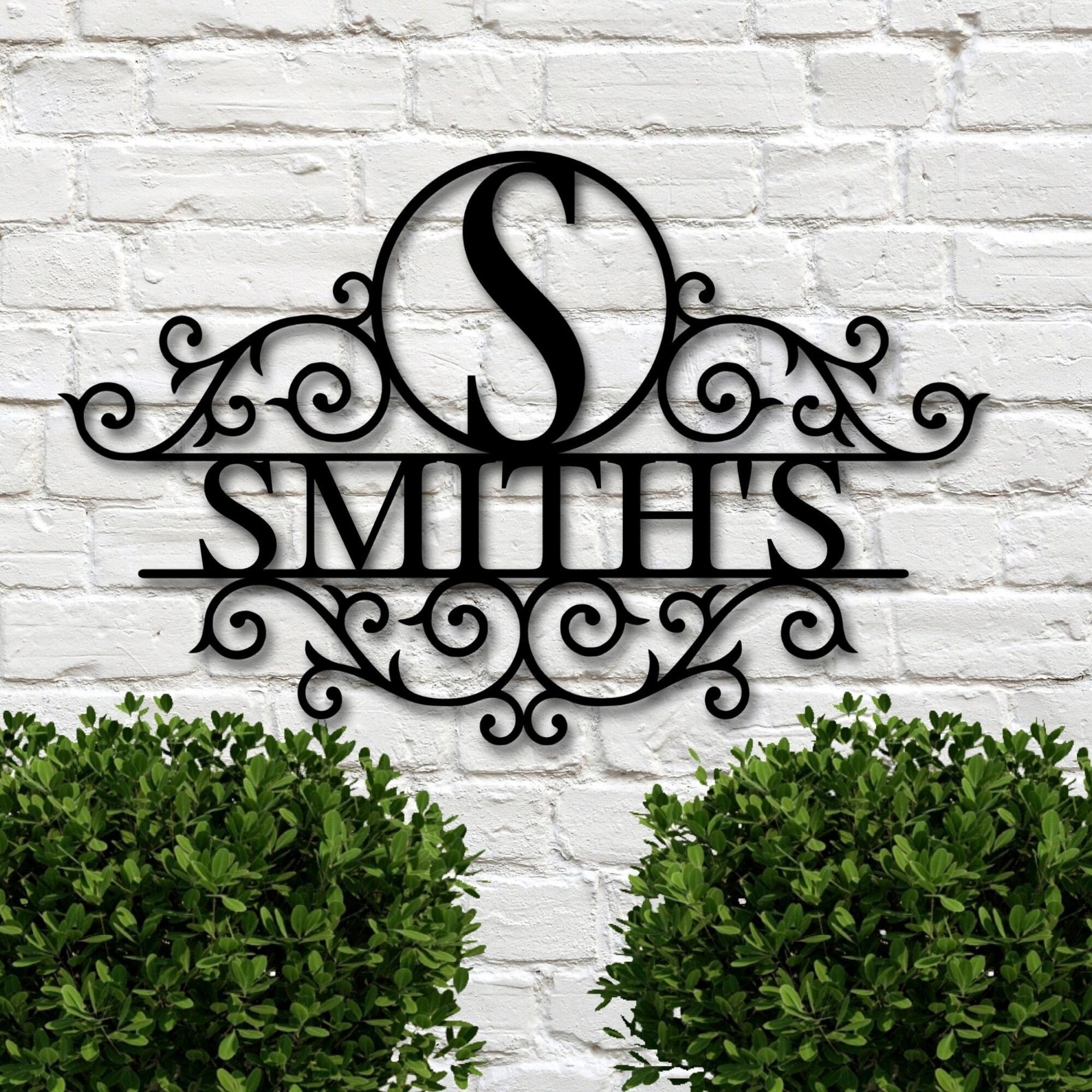 Metal Sign Personalized Metal Name Sign Split Letter - Etsy