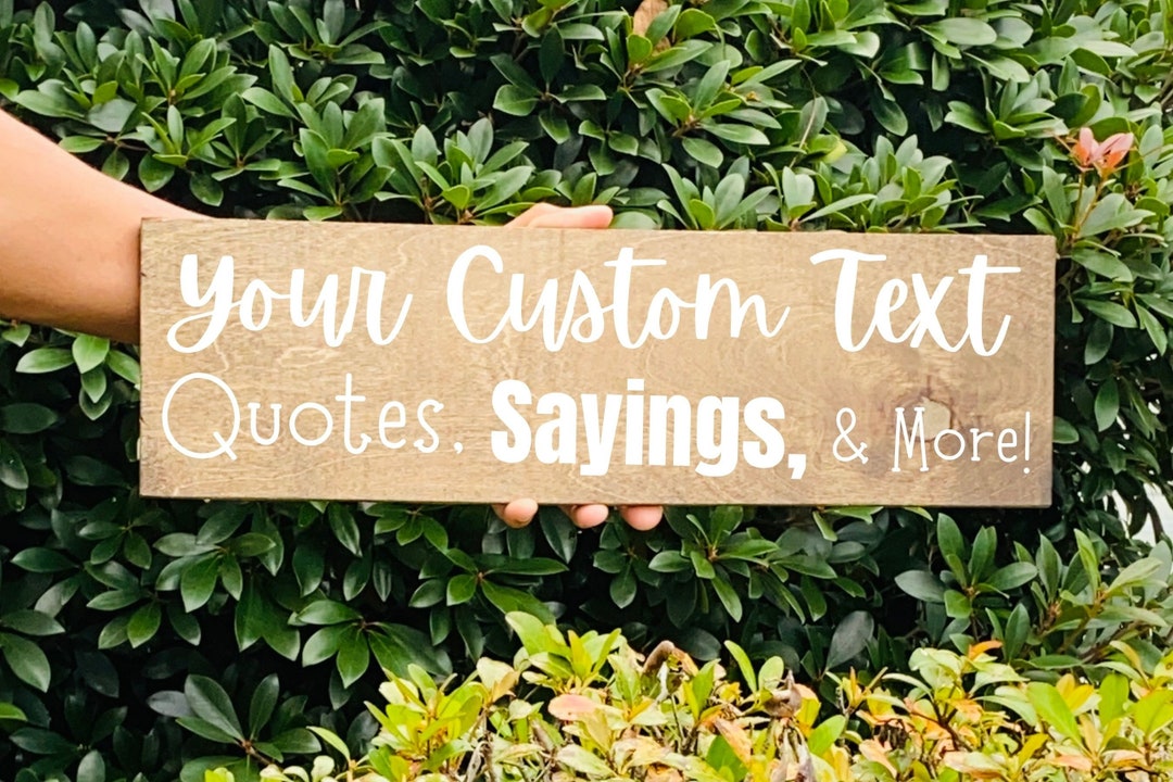 Personalized Wood Signs, Custom Sign, Custom Wooden Signs, Custom Sign ...
