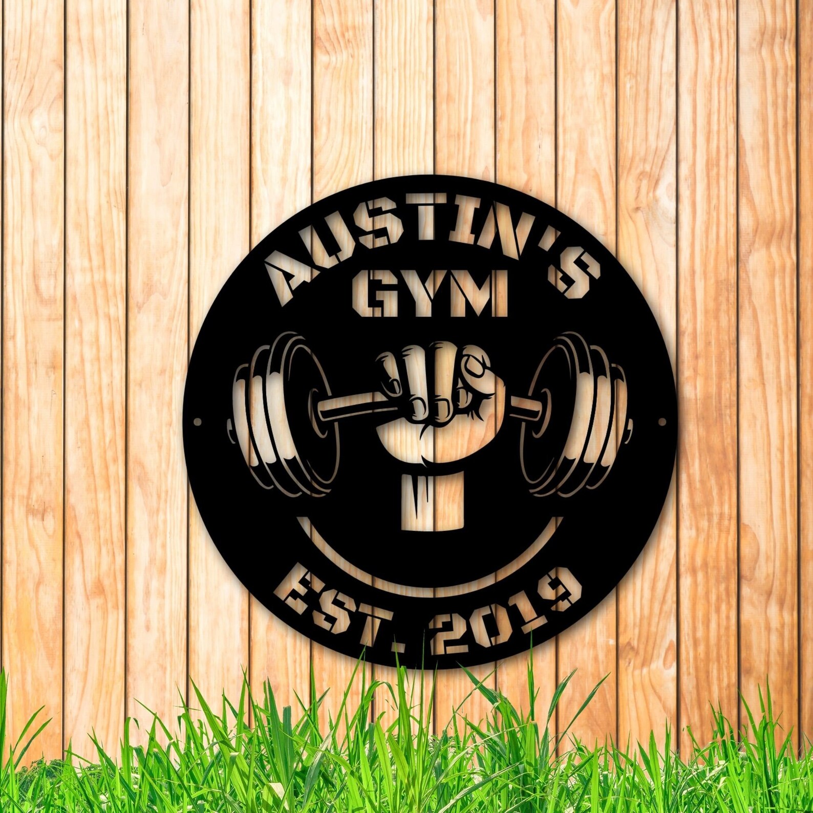 Gym Sign Personalized Home Gym Sign Custom Metal Gym Sign - Etsy
