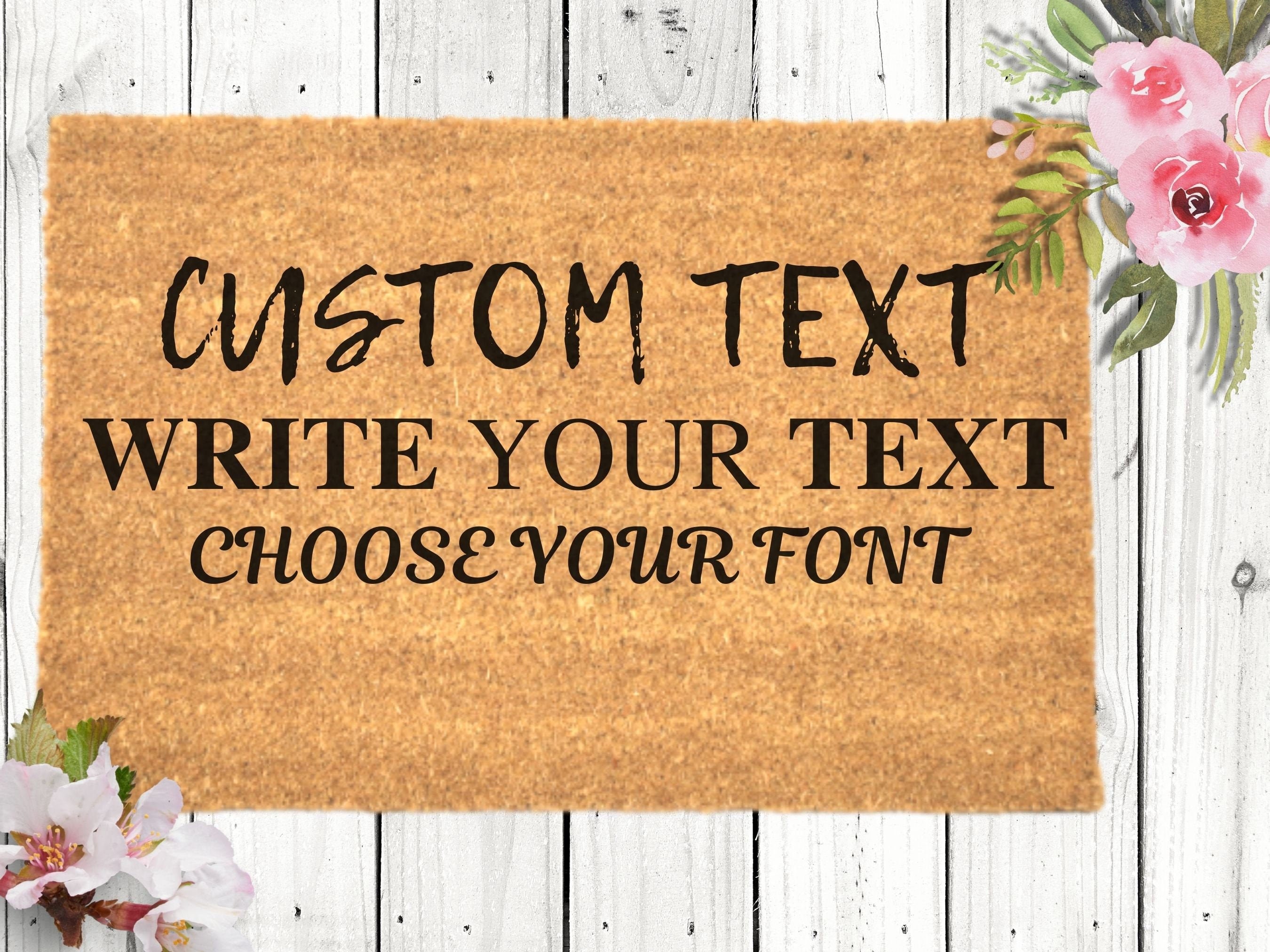 Custom Doormat, Custom Door Mat Design, Business Logo, Personalized ...